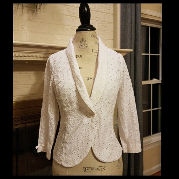 Candie's | Jackets & Coats | 23 Candies Pretty White Eyelet Jacket ...
